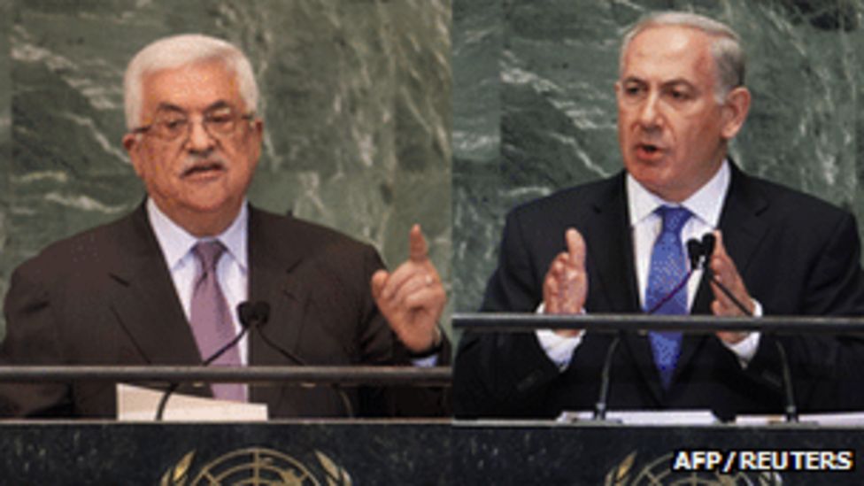 Netanyahu, Abbas display divergent priorities at UN - BBC News