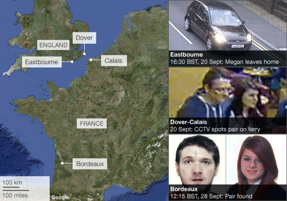 Megan Stammers found in France with teacher - BBC News