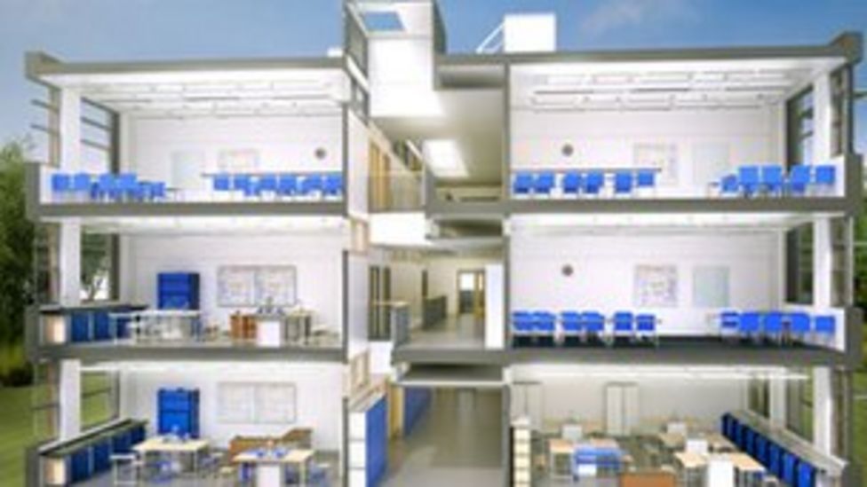 Blueprints for 'austerity' schools unveiled - BBC News
