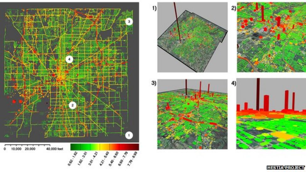 US researchers map carbon emissions at street level - BBC News