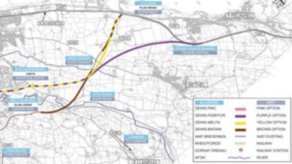Bontnewydd bypass route opposition increases - BBC News