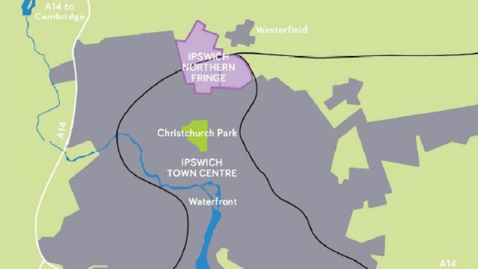 Master plan for 3,500-home Ipswich Garden Suburb backed - BBC News