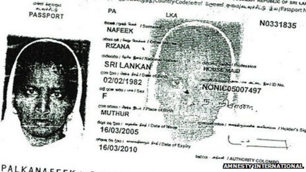 Sri Lankan maid Rizana Nafeek beheaded in Saudi Arabia - BBC News Sri Lankan maid Rizana Nafeek beheaded in Saudi Arabia - BBC News