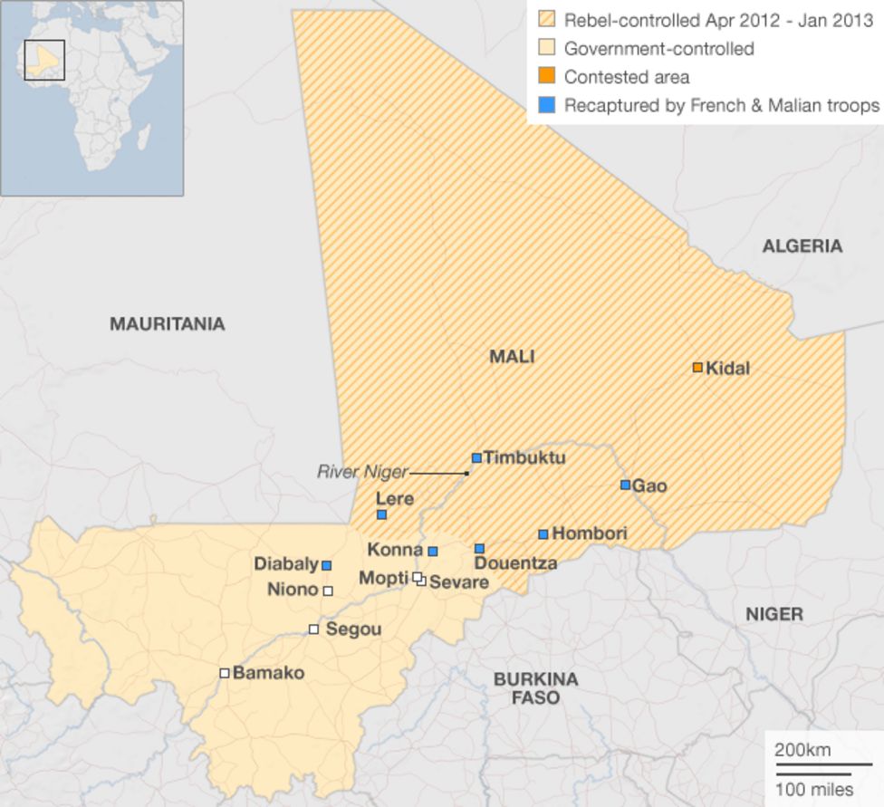 Mali conflict: Chad army 'enters Kidal' - BBC News