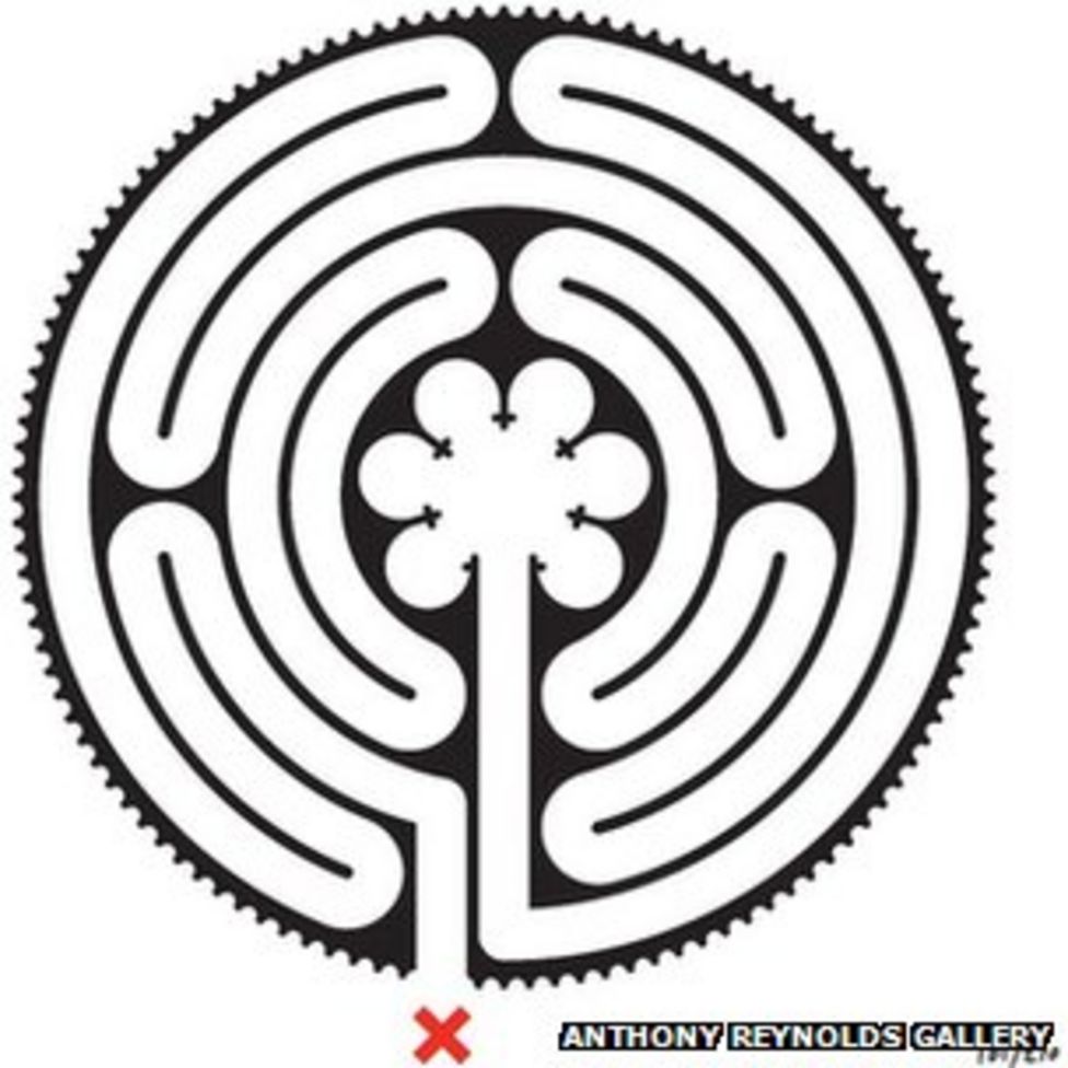 Mark Wallinger unveils labyrinth Tube art - BBC News