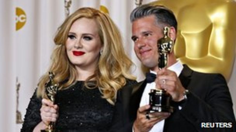 Adele Skyfall wins best song Oscar - BBC News