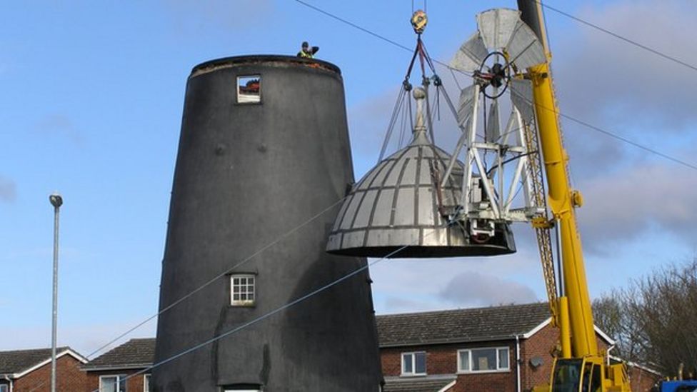 Burwell's windmill reopens after £420,000 restoration - BBC News