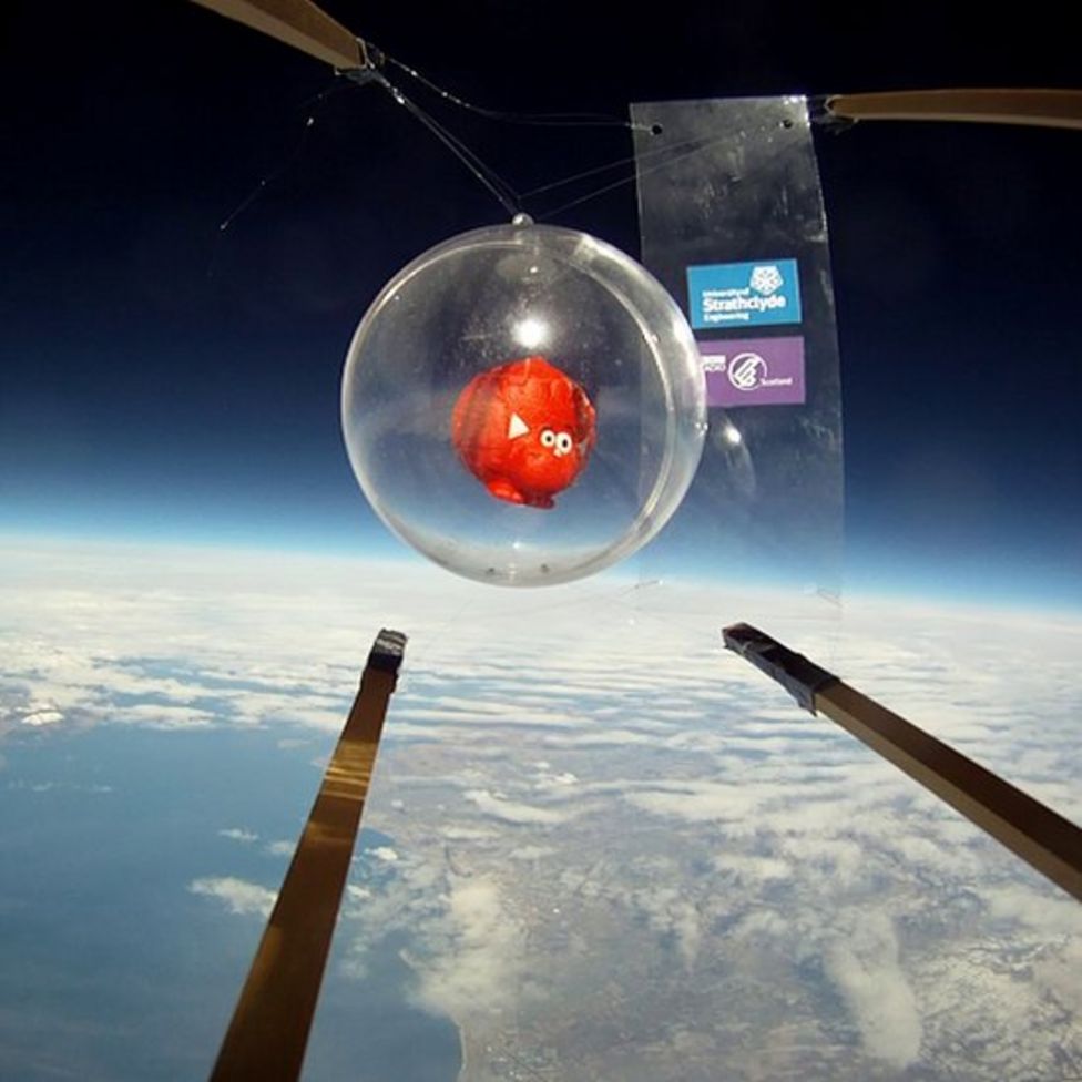 In pictures: Red Nose goes into space - BBC News