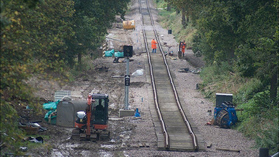 In Pictures: How the Sussex Bluebell Railway grew - BBC News