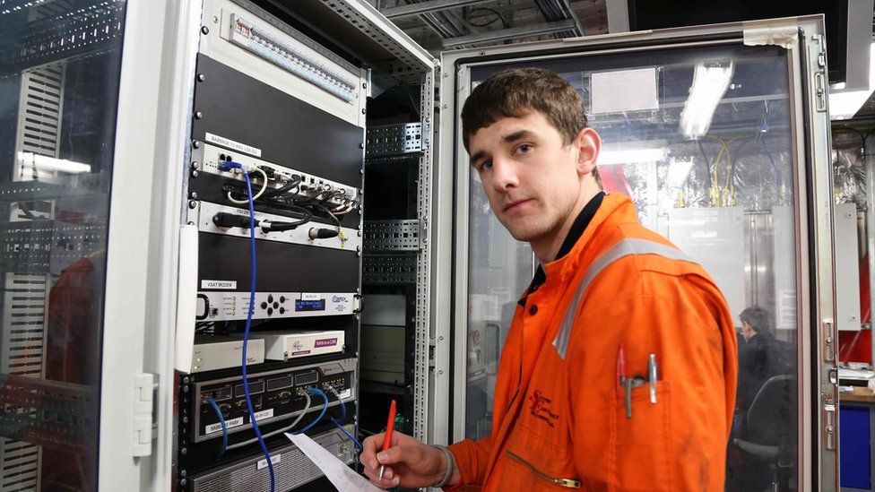 Life on the Babbage Southern North Sea gas platform - BBC News