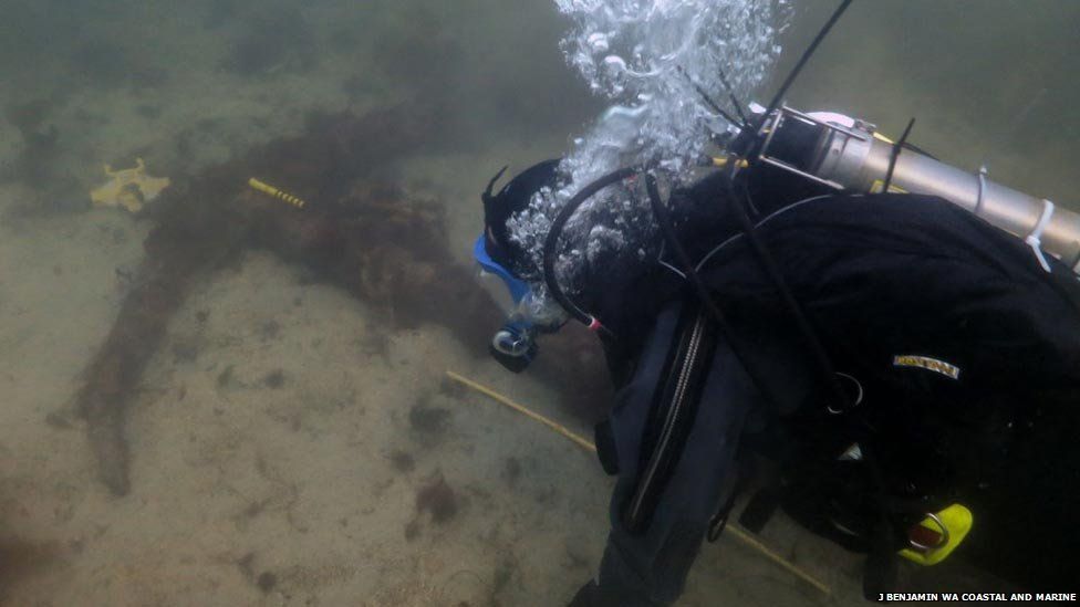 In pictures: Mystery shipwreck - BBC News