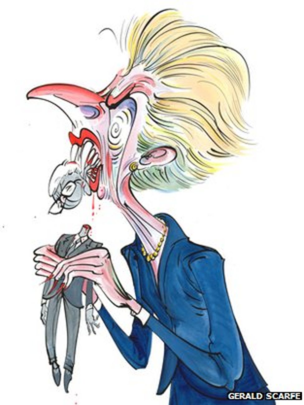 Gerald Scarfe on how he loved to loathe Thatcher - BBC News