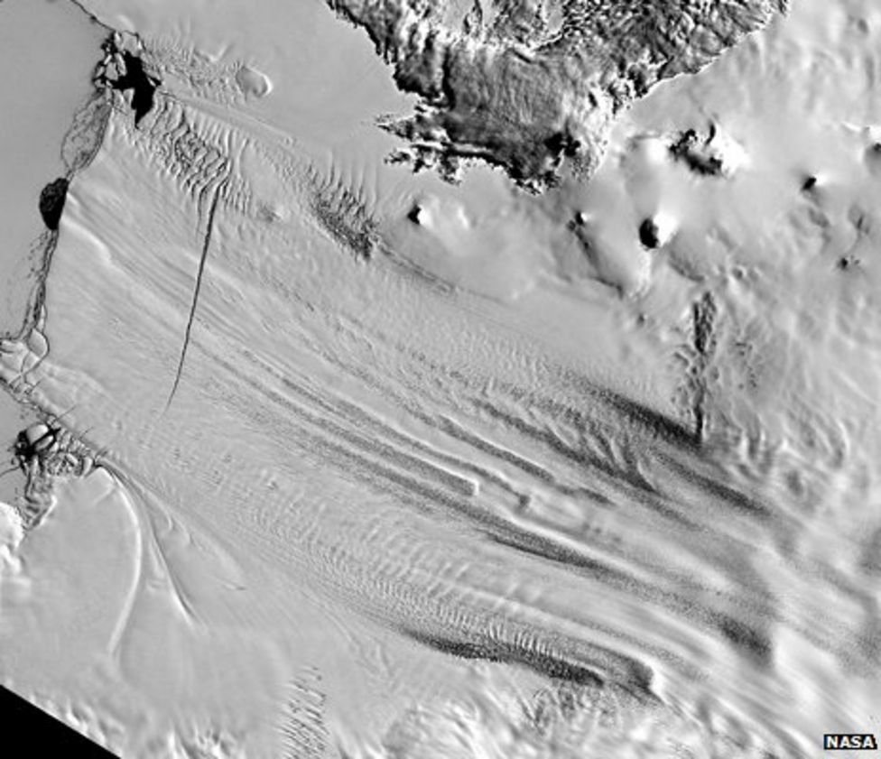 Science 'javelins' spear Pine Island Glacier - BBC News