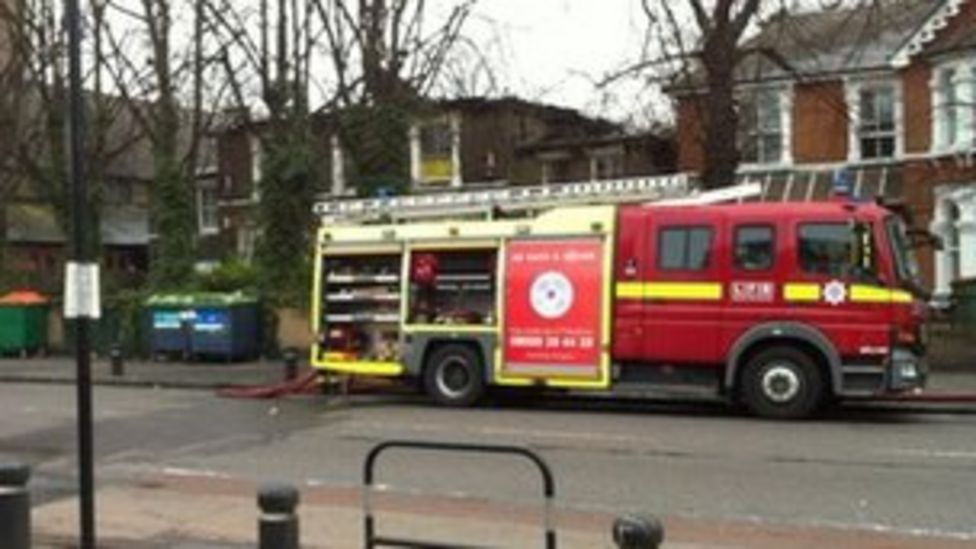 Two in hospital after house fire in Forest Gate - BBC News