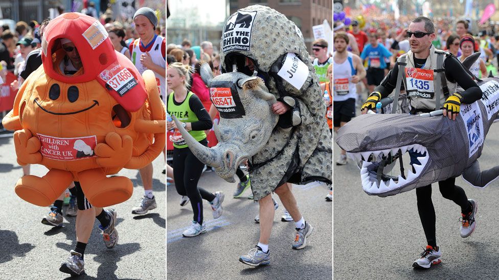 In pictures: London Marathon - BBC News