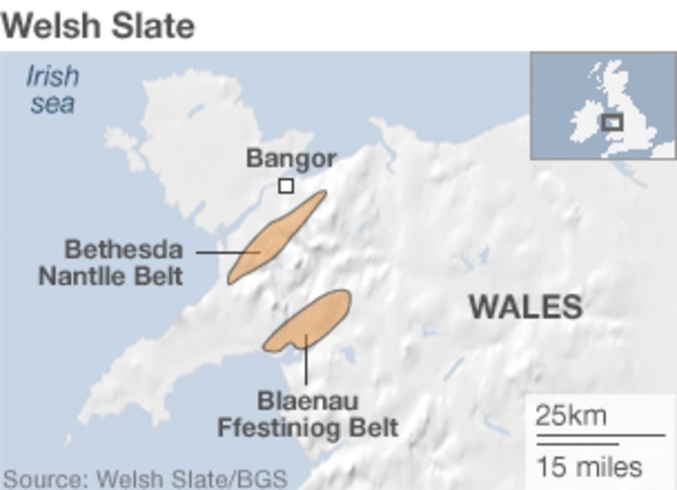 Welsh slate: Strong, thin, and long on history - BBC News