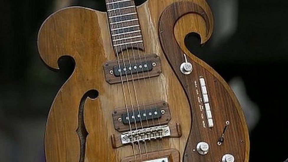 George Harrison electric guitar sells for £390,000 - BBC News