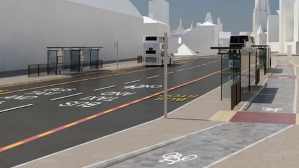 Manchester unveils 'Dutch-style' cycle lane plans - BBC News