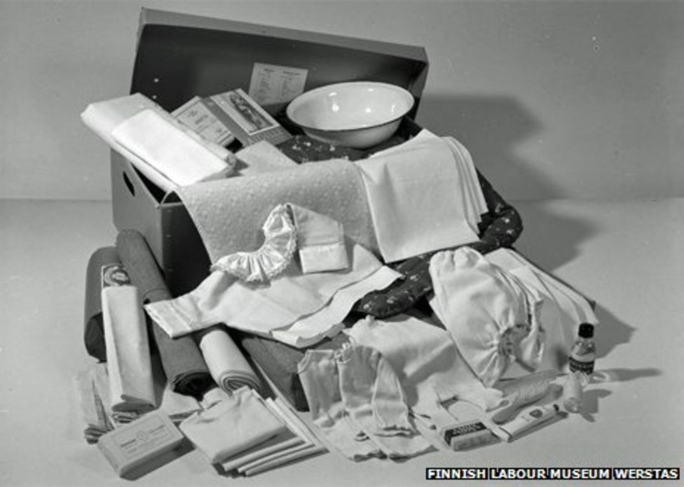 Why Finnish babies sleep in cardboard boxes - BBC News