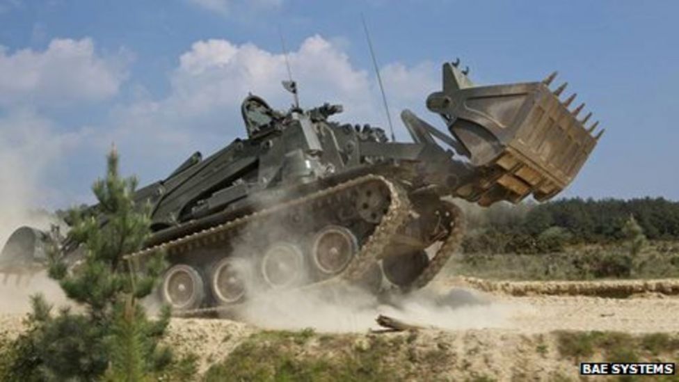 Army receives Terrier remote controlled diggers - BBC News