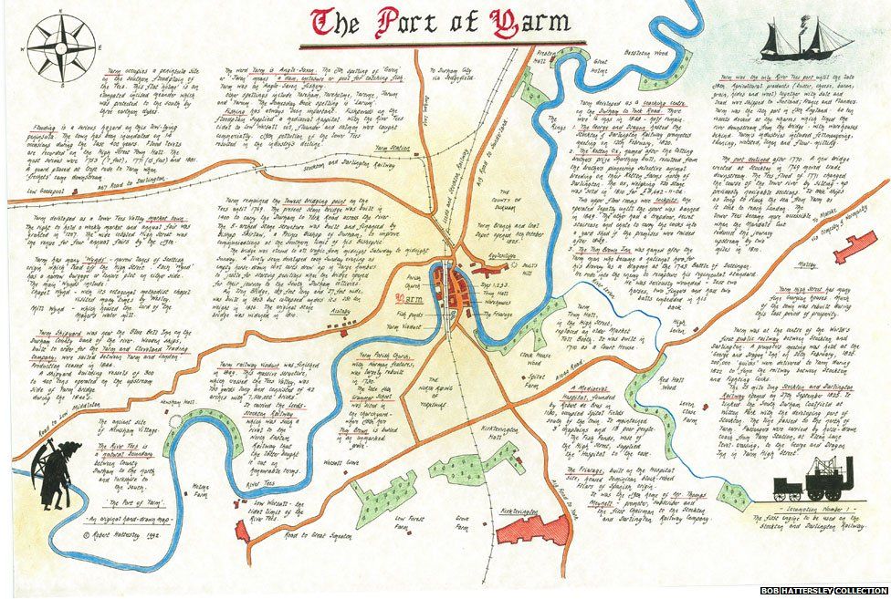 Hand-drawn history maps go on sale for charity - BBC News