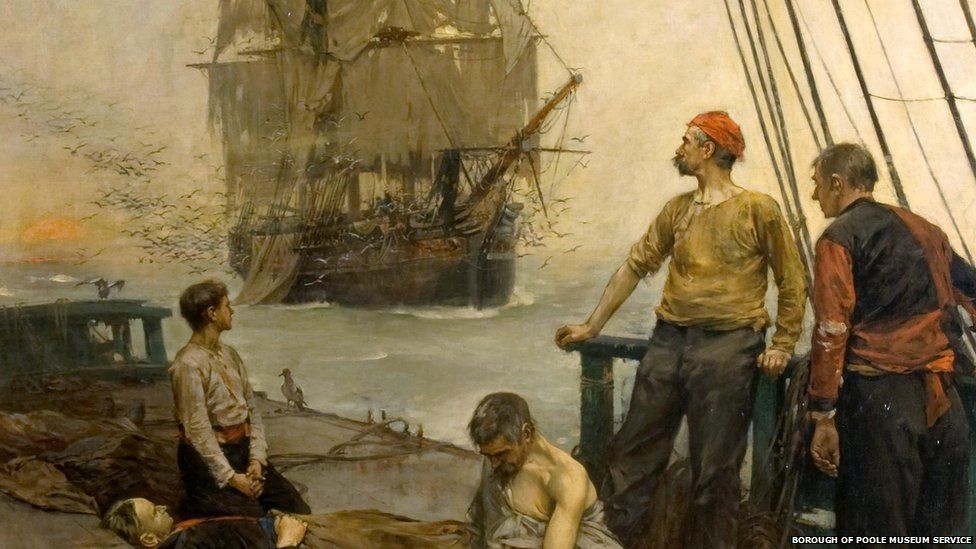 In Pictures: Bernard Gribble marine paintings at Poole Museum - BBC News