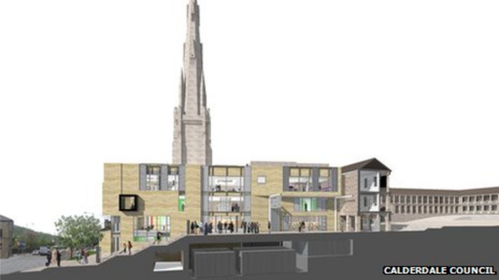 Plans for £9.25m Halifax library unveiled - BBC News
