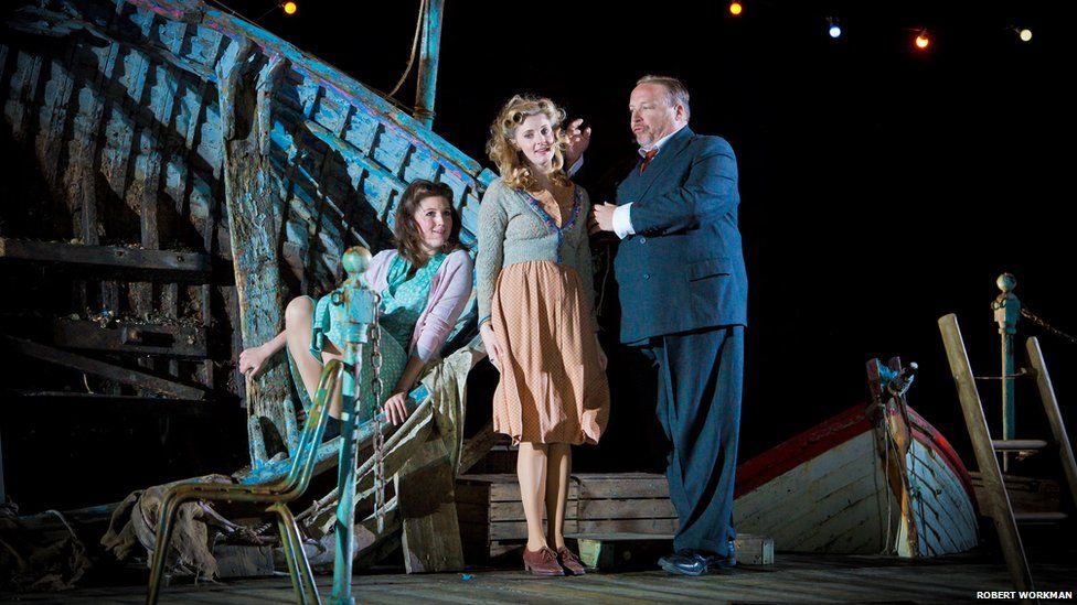 In pictures: Britten's Peter Grimes on Aldeburgh beach - BBC News