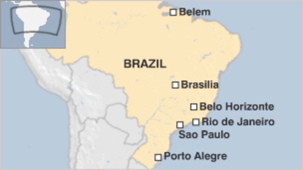 Brazil protests spread in Sao Paulo, Brasilia and Rio - BBC News