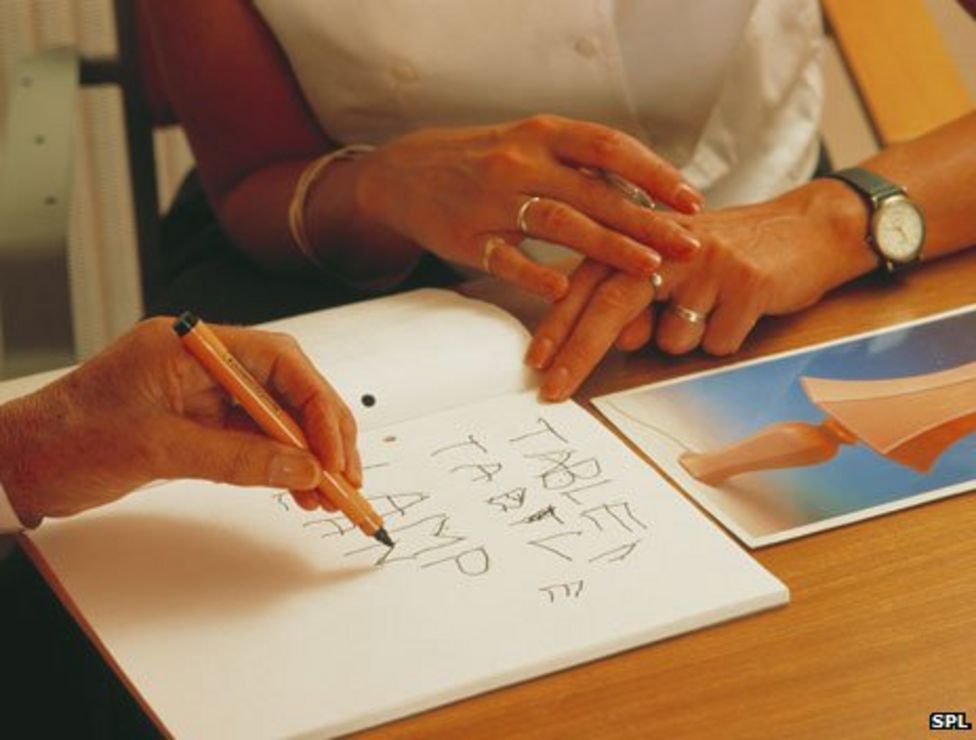 Learning to write with the wrong hand - BBC News