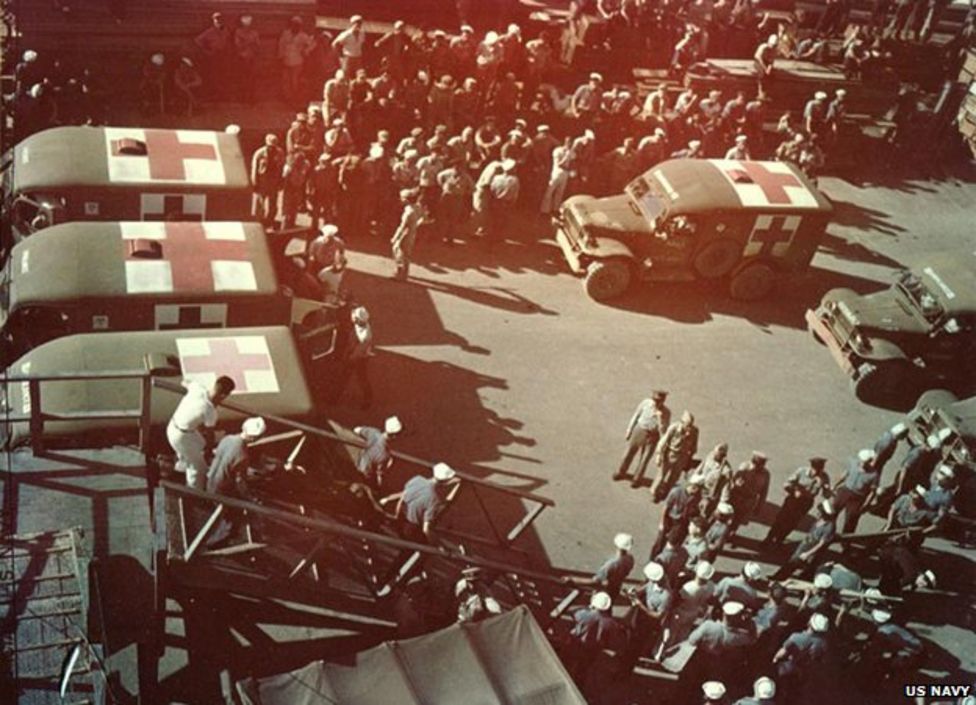 USS Indianapolis sinking: 'You could see sharks circling' - BBC News