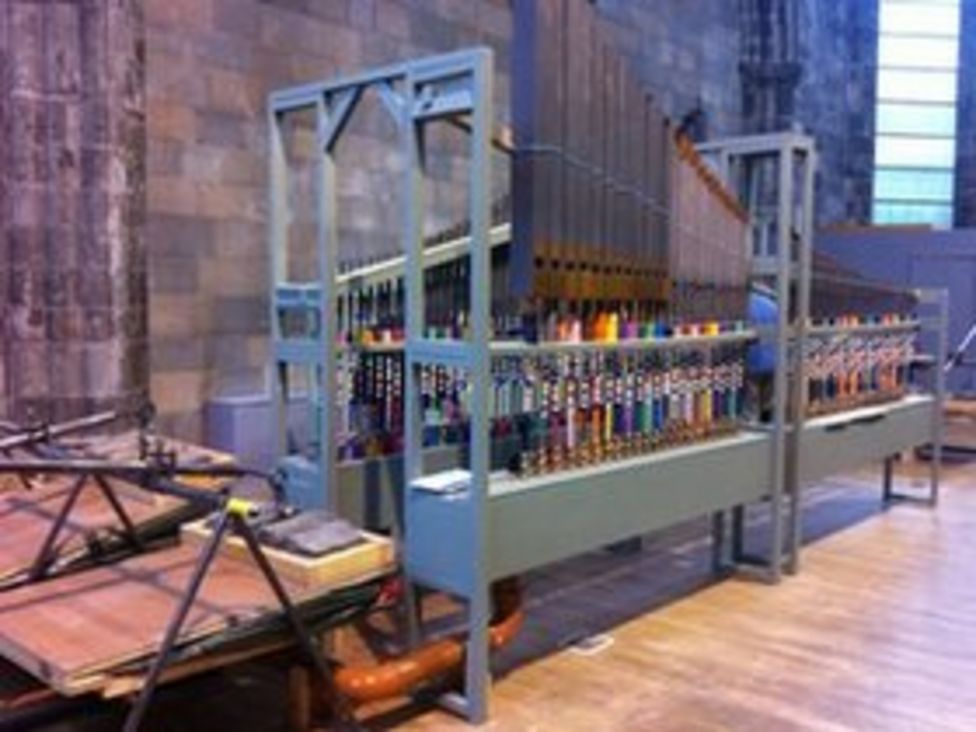 'Instrument inventor' Kenchington unveils multi-coloured recycled pipe ...