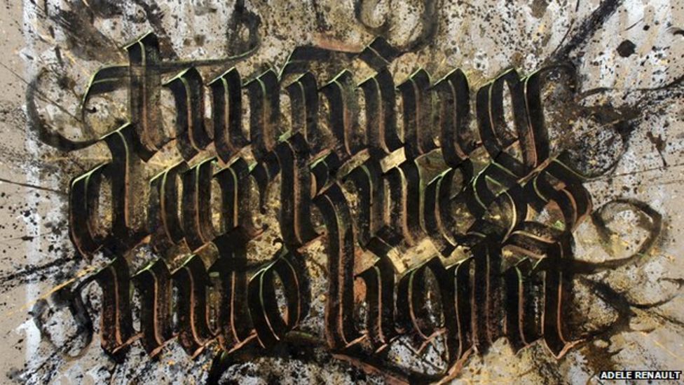 'Calligraffiti': The graffiti artist inspired by medieval scribes - BBC ...