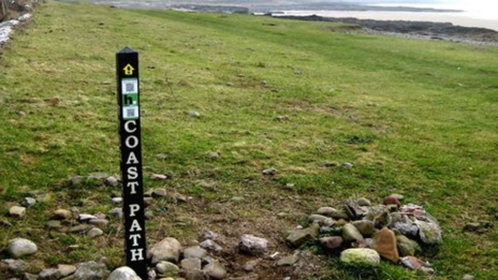 QR code on coastal path marks Mumbles lifeboat disaster - BBC News