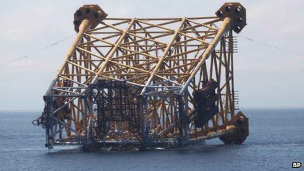 Platforms installed as £4.5bn Clair oil project proceeds - BBC News