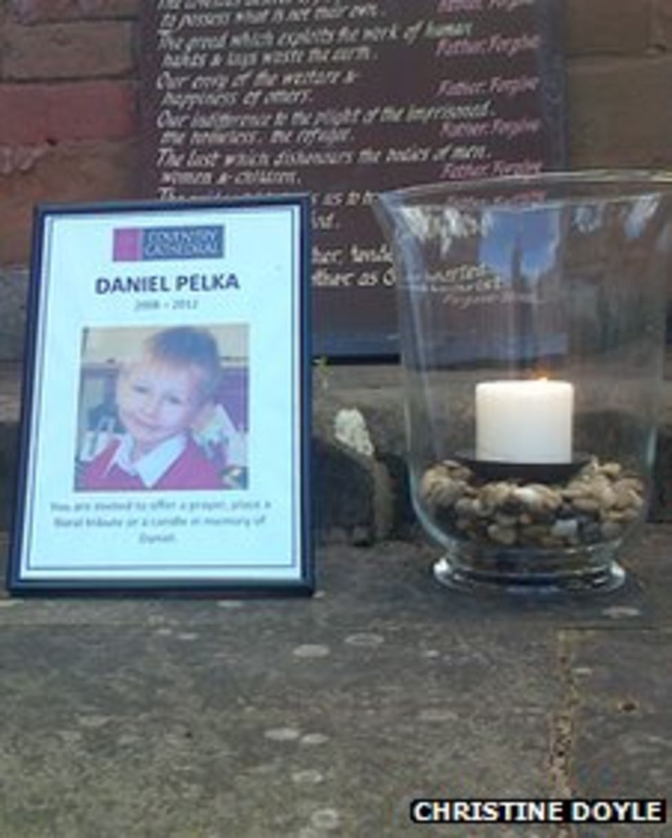 Daniel Pelka memorial placed in ruins of Coventry Cathedral - BBC News