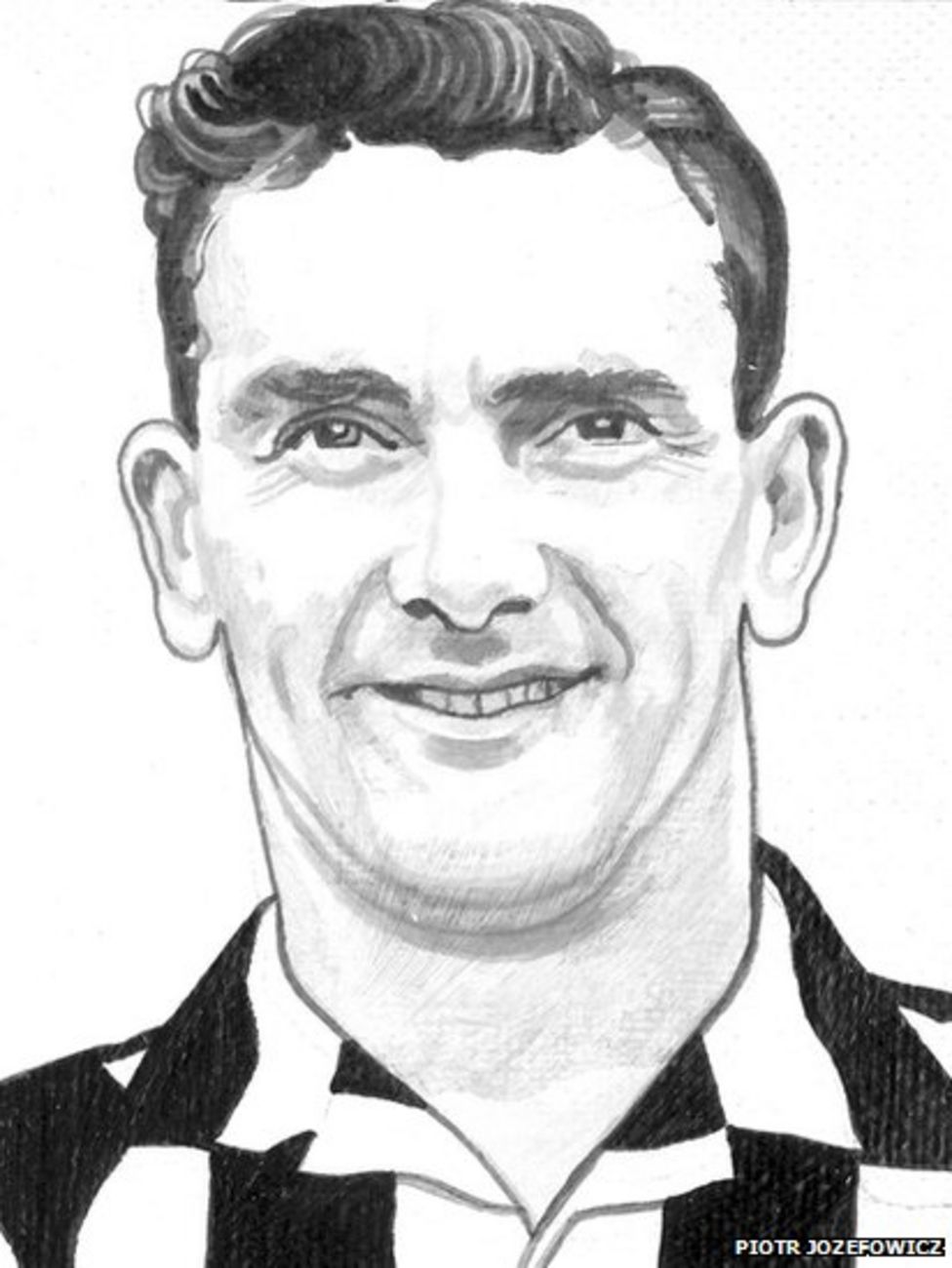 Newcastle United fan paints 'every' player's portrait - BBC News