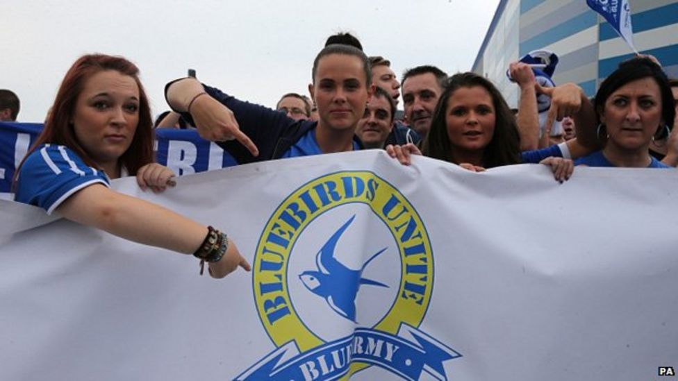 Bluebirds Unite: Cardiff fans walk remembers club's 'heritage' - BBC News