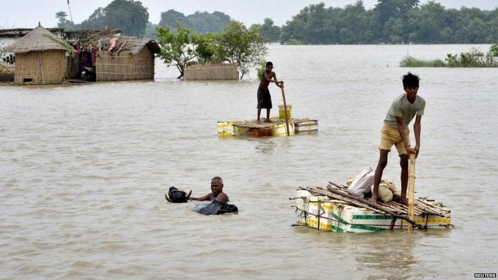 In pictures: Bihar floods - BBC News
