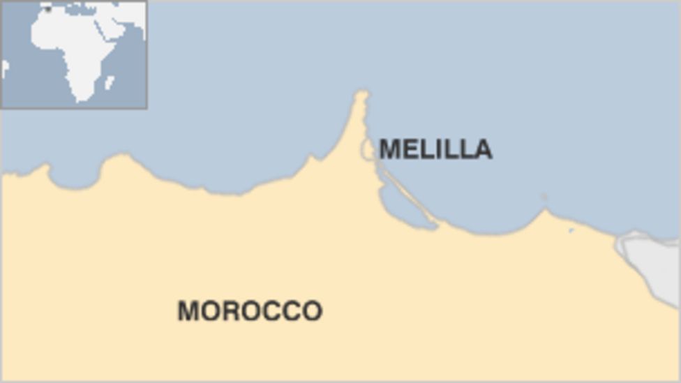 African migrants break into Spain's Melilla territory - BBC News