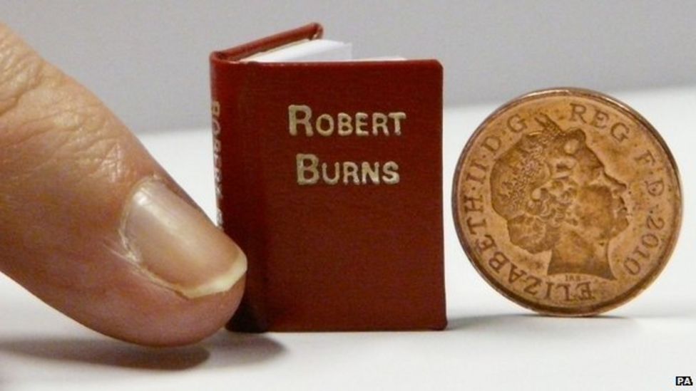 Miniature books on display in Scotland - BBC Newsround