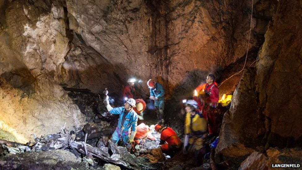 Recovering a WWII bomber hidden in a French cave - BBC News