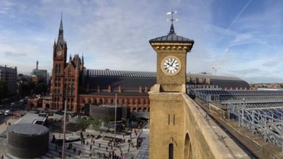 King's Cross Square opens to the public - BBC News
