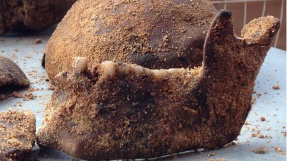 Roman skulls washed down lost London river - BBC News