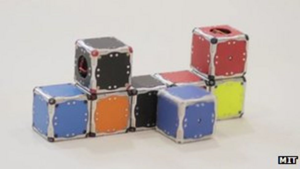 'Terminator' self-assembling cube robots revealed by MIT - BBC News