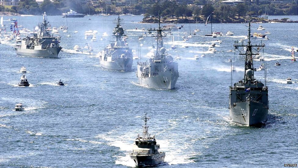 In pictures: Sydney international warships show - BBC News