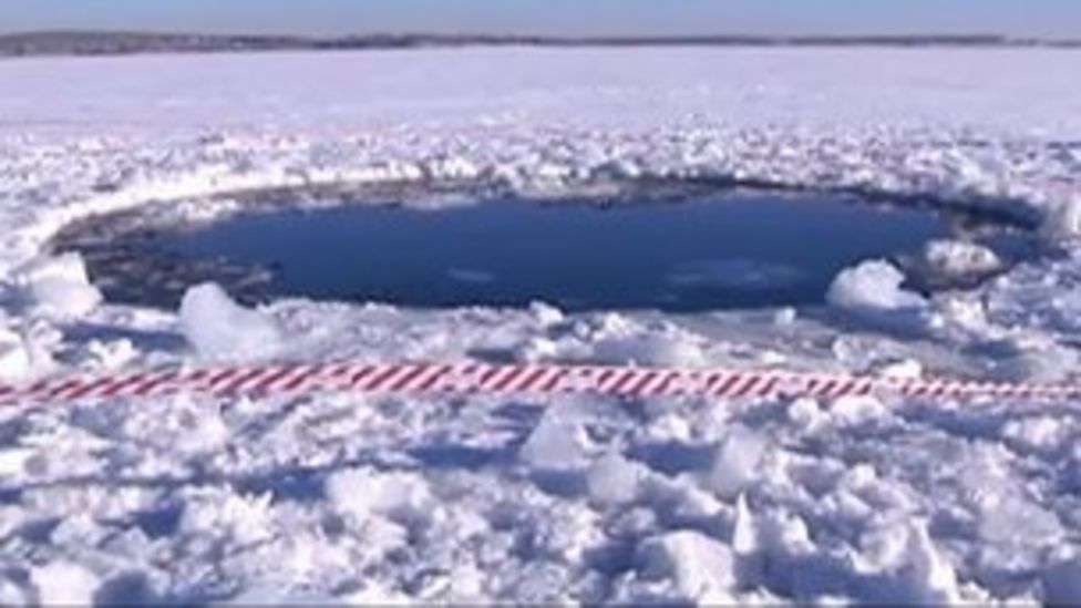 Meteorite pulled from Russian lake - BBC News