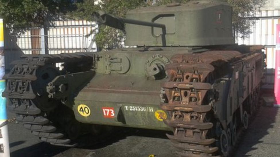 Belfast-built Churchill tank being restored - BBC News
