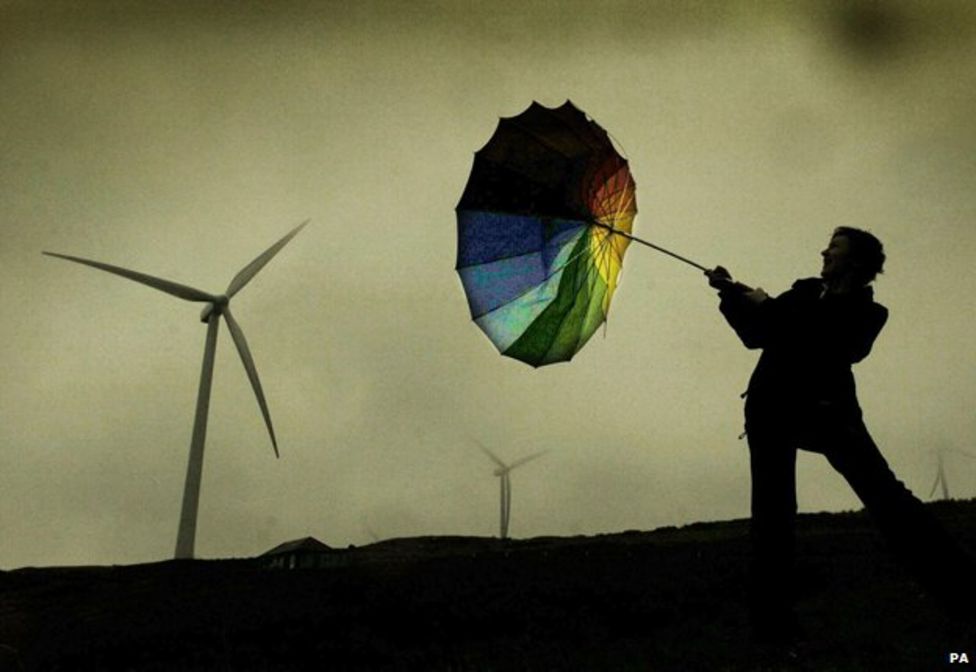 Who, what, why: What happens to wind turbines in a storm? - BBC News