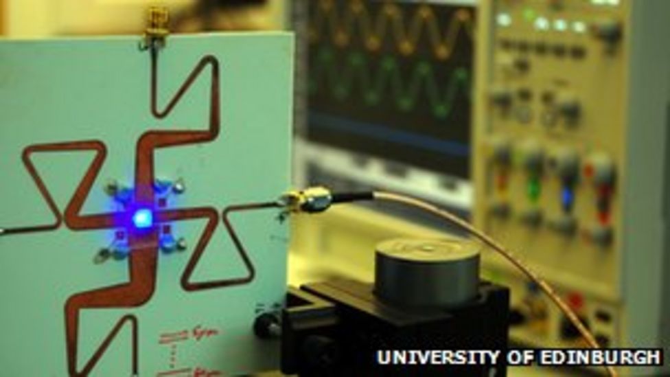 'Li-fi' via LED light bulb data speed breakthrough - BBC News